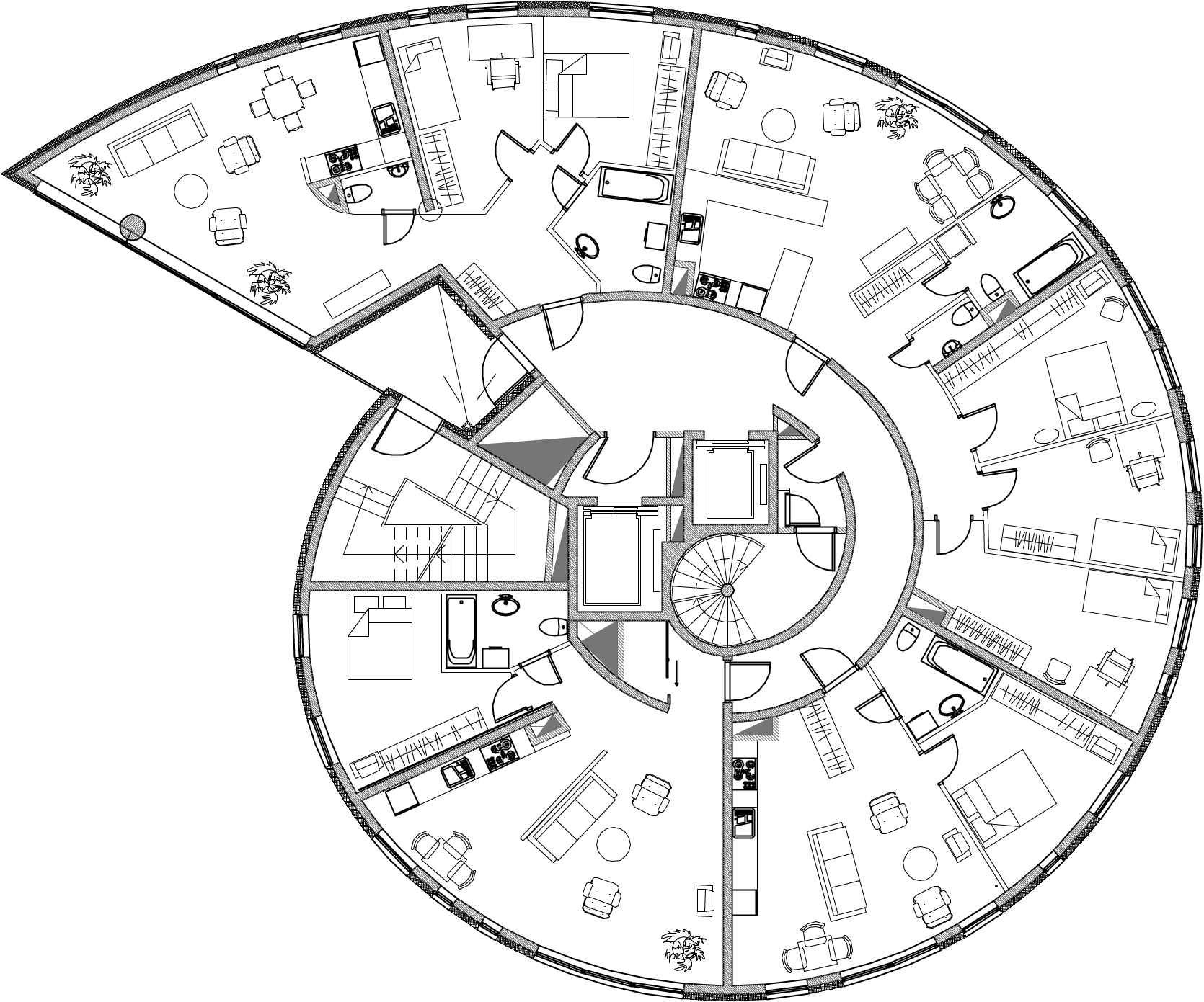 Circular Building Floor Plan Floorplans click