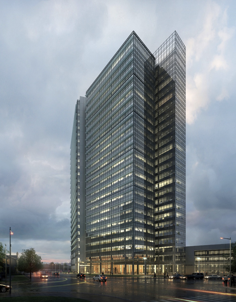 night office tower | Amazing buildings, Building, Office tower