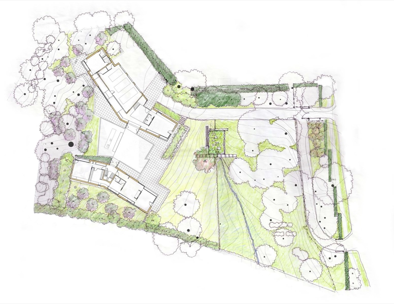 Site plan, Architecture site plan, Architecture drawing
