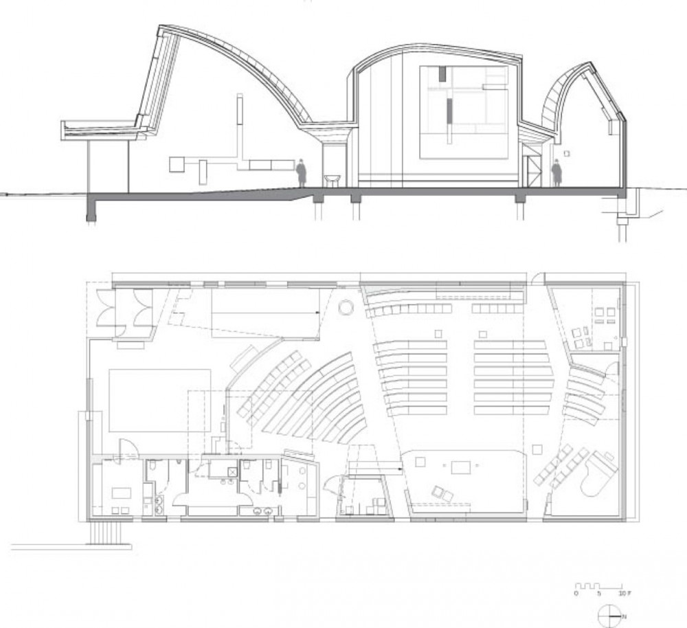 Architecture Photography: section + plan (115930)