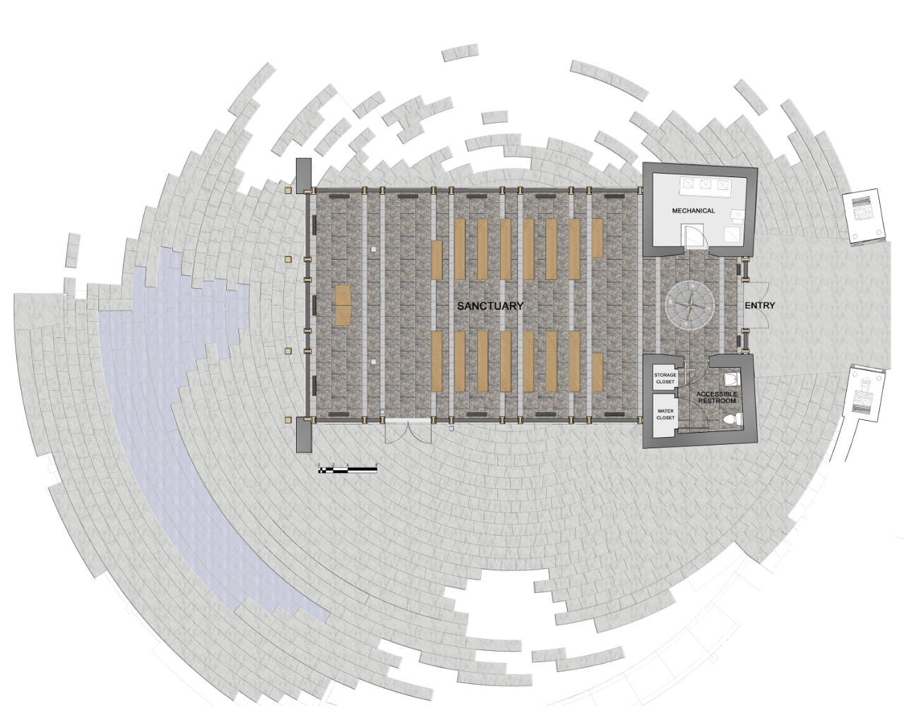 Architect, International interior design, Chapel