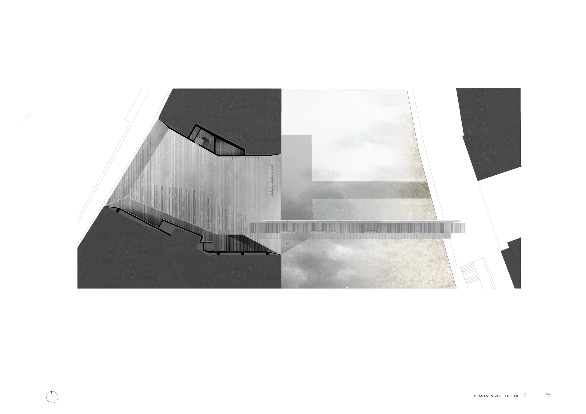 plan drawing of Public Space Teatro La Lira by RCR Arquitectes : Ripoll ...