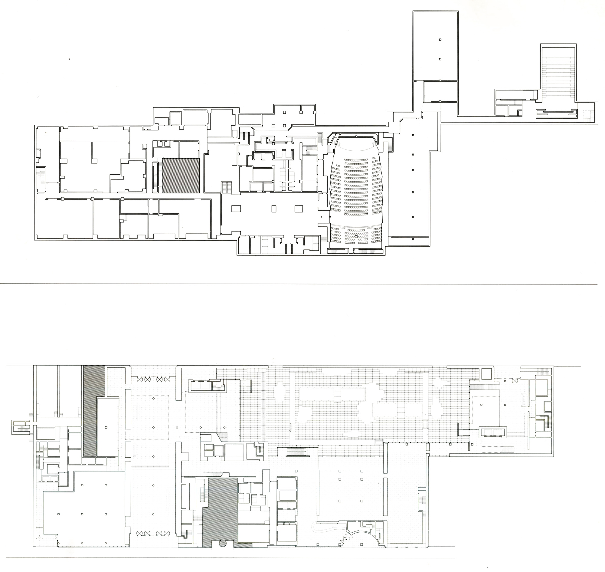 MoMA_Subcellar and entry level plans | 建築図面, 建築, 図面